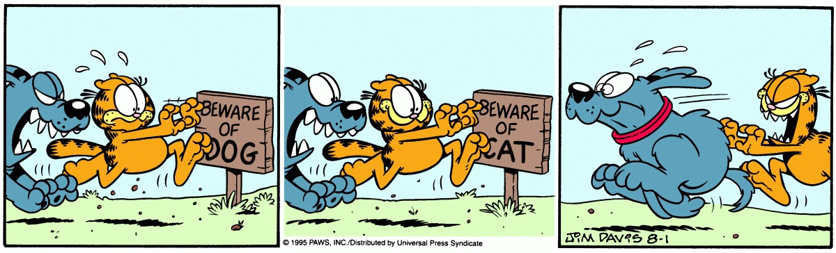 Garfield, August 1995 comic strips | Garfield Wiki | Fandom