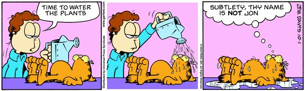 Garfield, October 2002 comic strips | Garfield Wiki | Fandom
