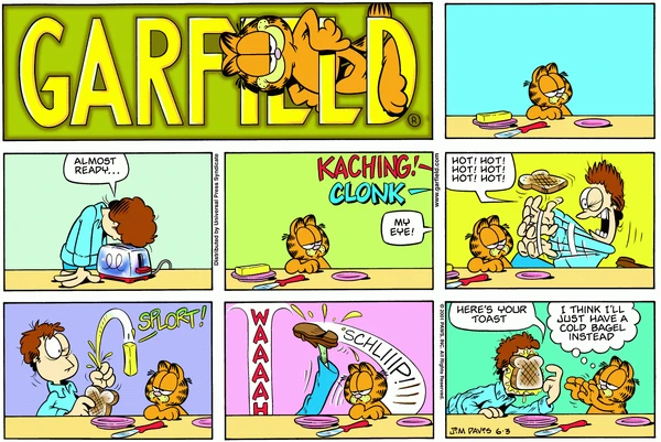 Garfield, June 2001 comic strips | Garfield Wiki | Fandom