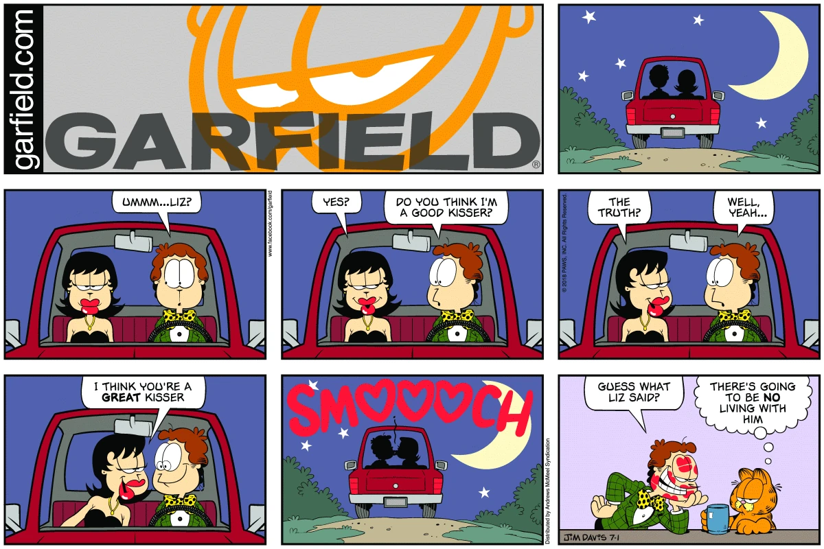Garfield, July 2018 comic strips | Garfield Wiki | Fandom