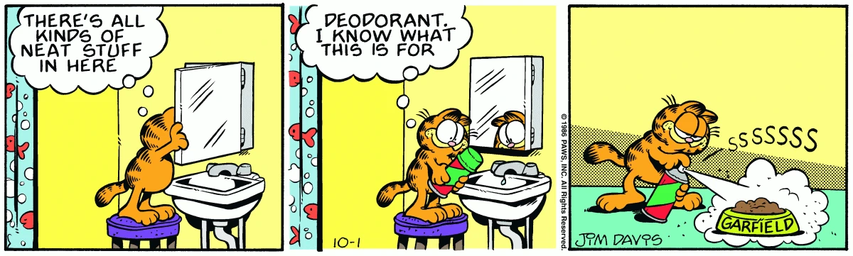 Garfield, October 1986 comic strips | Garfield Wiki | Fandom