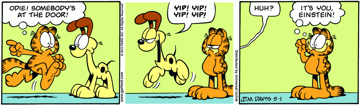 Garfield, May 2010 comic strips | Garfield Wiki | Fandom