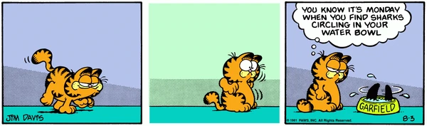 Garfield, August 1981 comic strips | Garfield Wiki | Fandom