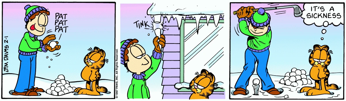Garfield, February 1997 comic strips | Garfield Wiki | Fandom