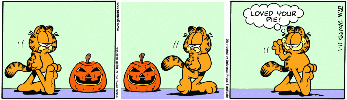 Garfield, November 2008 comic strips | Garfield Wiki | Fandom