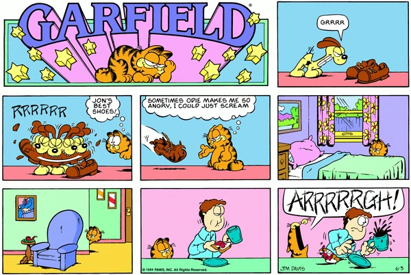 Garfield, June 1984 comic strips | Garfield Wiki | Fandom