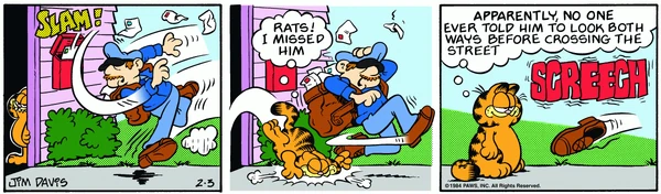 Garfield, February 1984 comic strips | Garfield Wiki | Fandom