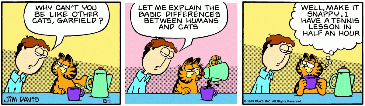 Garfield, August 1979 comic strips | Garfield Wiki | Fandom