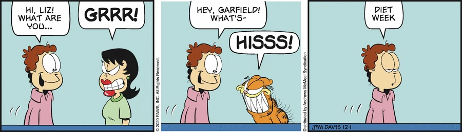 Garfield, December 2020 comic strips | Garfield Wiki | Fandom