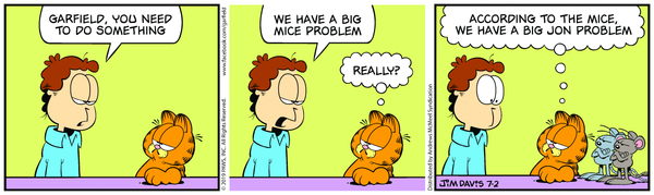 Garfield, July 2019 comic strips | Garfield Wiki | Fandom
