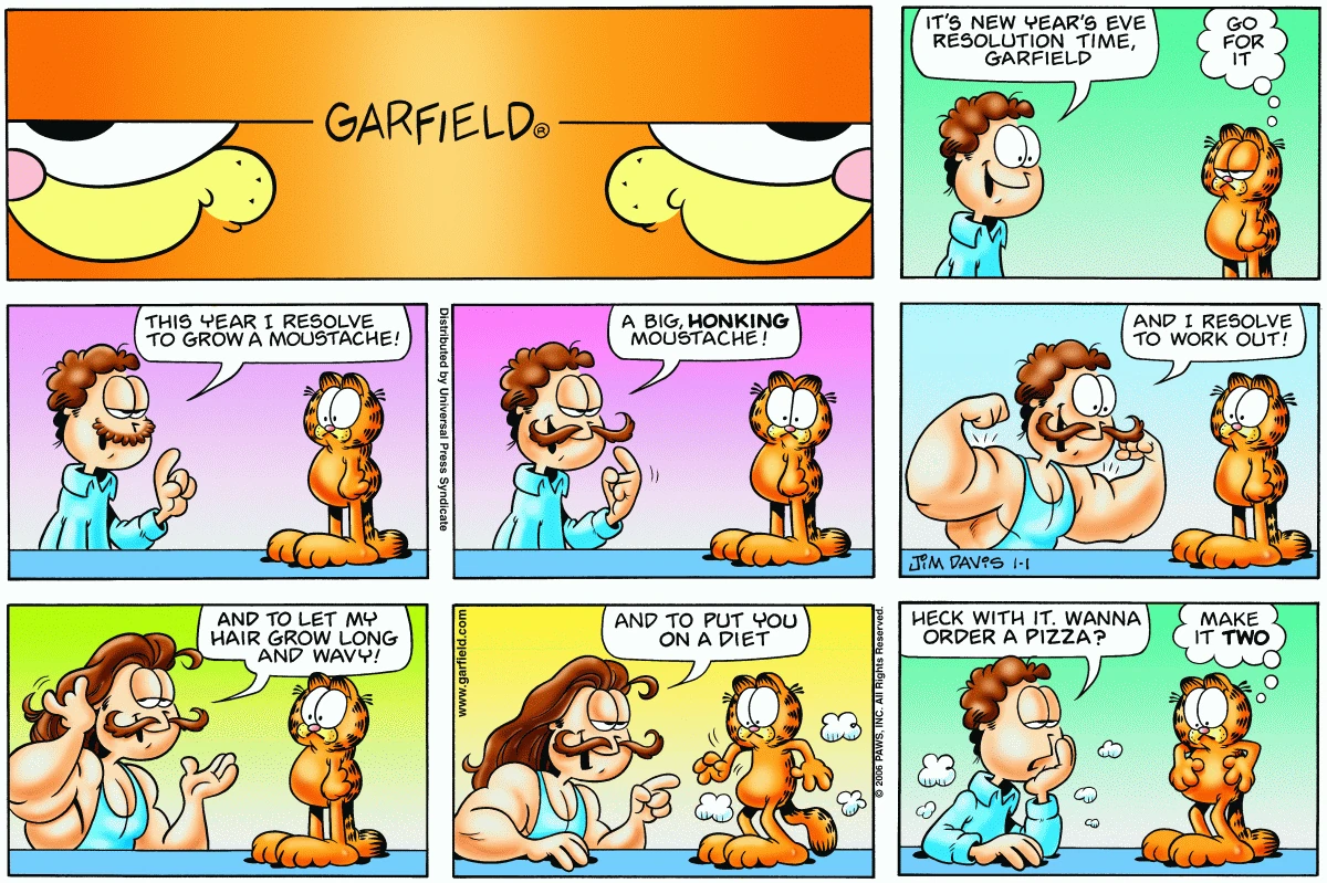 Garfield, January 2006 comic strips | Garfield Wiki | Fandom