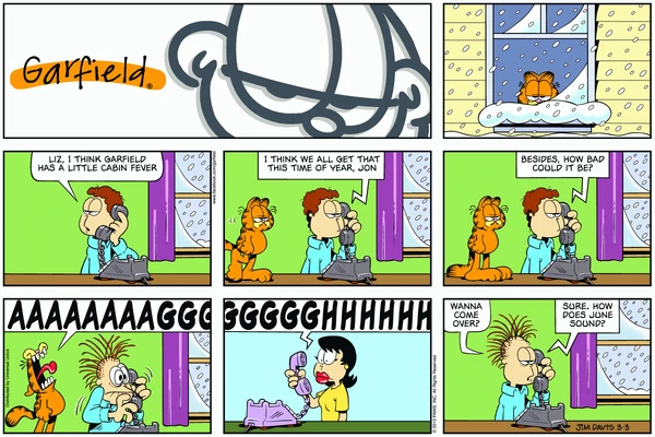 Garfield, March 2013 comic strips | Garfield Wiki | Fandom