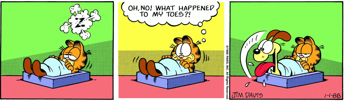 Garfield, January 1988 comic strips | Garfield Wiki | Fandom