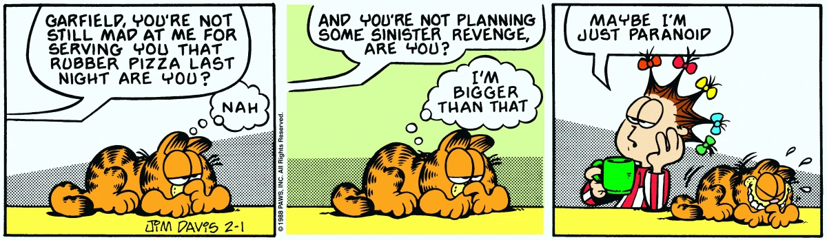 Garfield, February 1988 comic strips | Garfield Wiki | Fandom