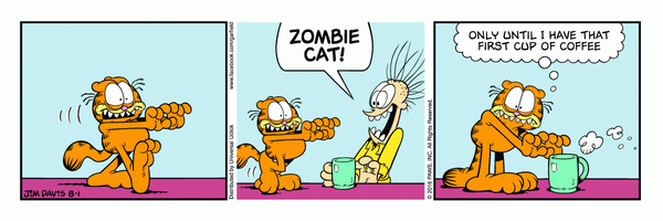 Garfield, August 2016 comic strips | Garfield Wiki | Fandom
