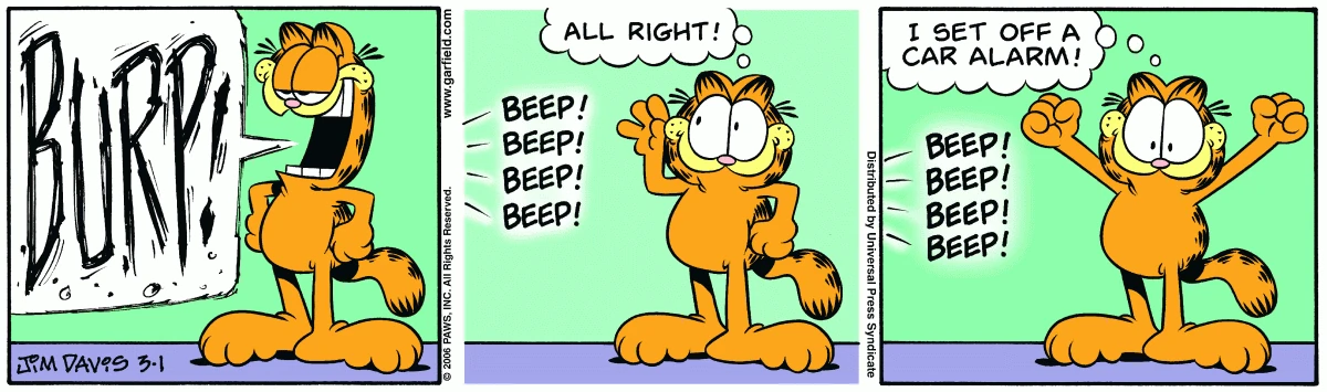 Garfield, March 2006 comic strips | Garfield Wiki | Fandom