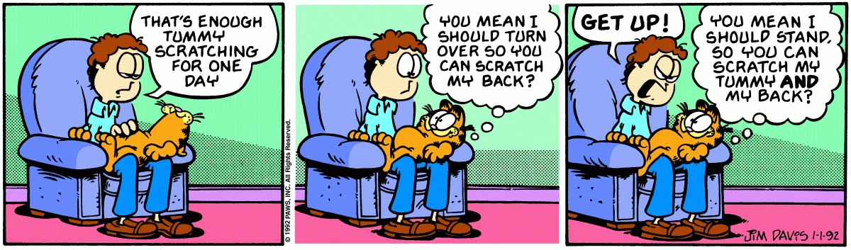 Garfield Thanksgiving Comic Strip