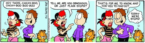 Garfield, July 1997 comic strips | Garfield Wiki | Fandom