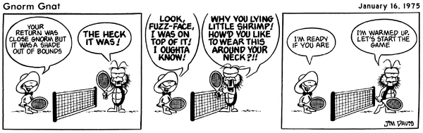 Gnorm Gnat, 1975 comic strips | Garfield Wiki | Fandom