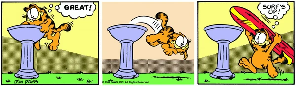 Garfield, August 1984 comic strips | Garfield Wiki | Fandom