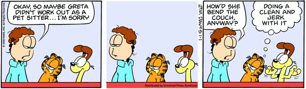 Garfield, January 2008 comic strips | Garfield Wiki | Fandom