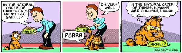Garfield, January 1988 comic strips | Garfield Wiki | Fandom