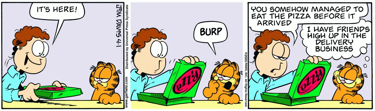 Garfield, April 2005 comic strips | Garfield Wiki | Fandom