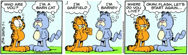 Garfield, July 2008 comic strips | Garfield Wiki | Fandom