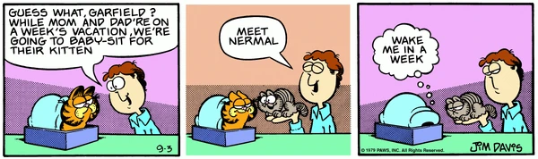 Garfield, September 1979 comic strips | Garfield Wiki | Fandom