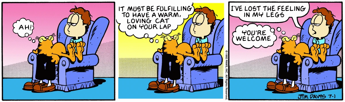 Garfield, July 1992 comic strips | Garfield Wiki | Fandom