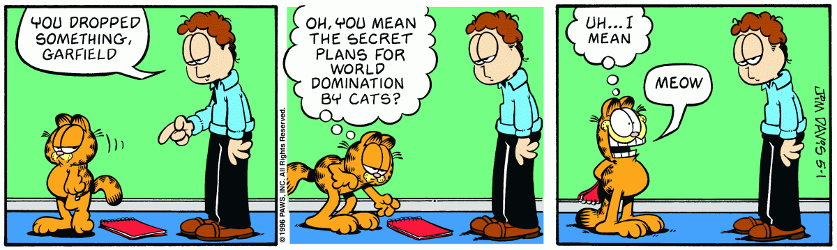 Garfield, May 1996 comic strips | Garfield Wiki | Fandom