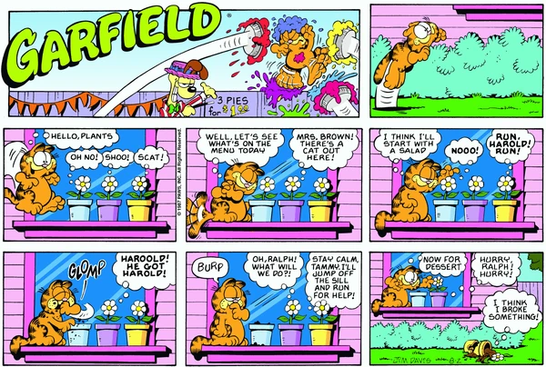 Garfield, August 1987 comic strips | Garfield Wiki | Fandom