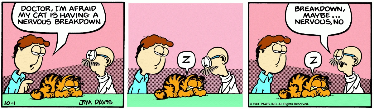 Garfield, October 1981 comic strips | Garfield Wiki | Fandom
