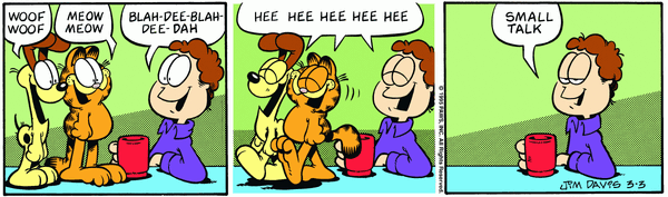Garfield, March 1995 comic strips | Garfield Wiki | Fandom
