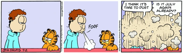 Garfield, July 2009 comic strips | Garfield Wiki | Fandom