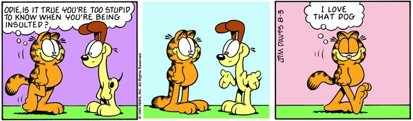 Garfield, August 1995 comic strips | Garfield Wiki | Fandom