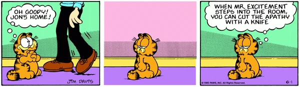 Garfield, June 1985 comic strips | Garfield Wiki | Fandom