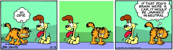 Garfield, December 1983 comic strips | Garfield Wiki | Fandom
