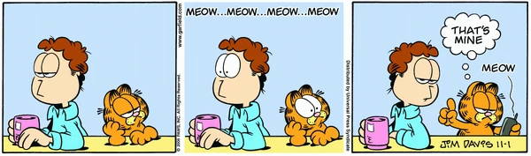 Garfield, November 2006 comic strips | Garfield Wiki | Fandom