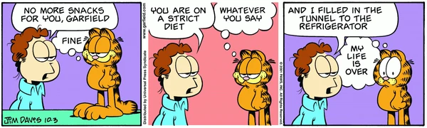 Garfield, October 2001 comic strips | Garfield Wiki | Fandom