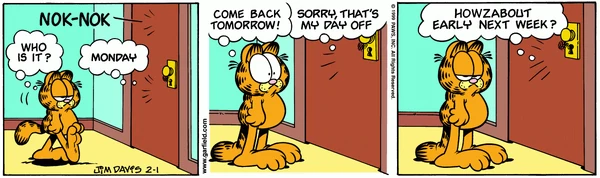 Garfield, February 1999 comic strips | Garfield Wiki | Fandom