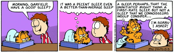 Garfield, August 1988 comic strips | Garfield Wiki | Fandom