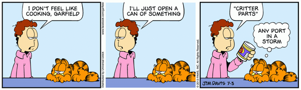 Garfield, July 2013 comic strips | Garfield Wiki | Fandom