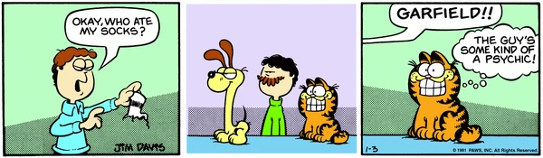 Garfield, January 1981 comic strips | Garfield Wiki | Fandom
