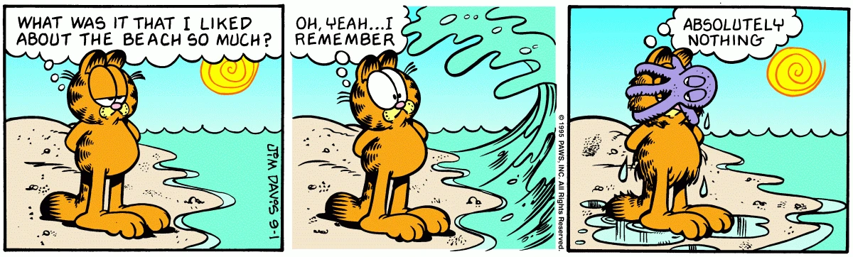 Garfield, September 1995 comic strips | Garfield Wiki | Fandom