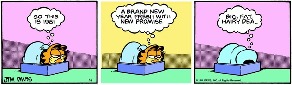 Garfield, January 1981 comic strips | Garfield Wiki | Fandom