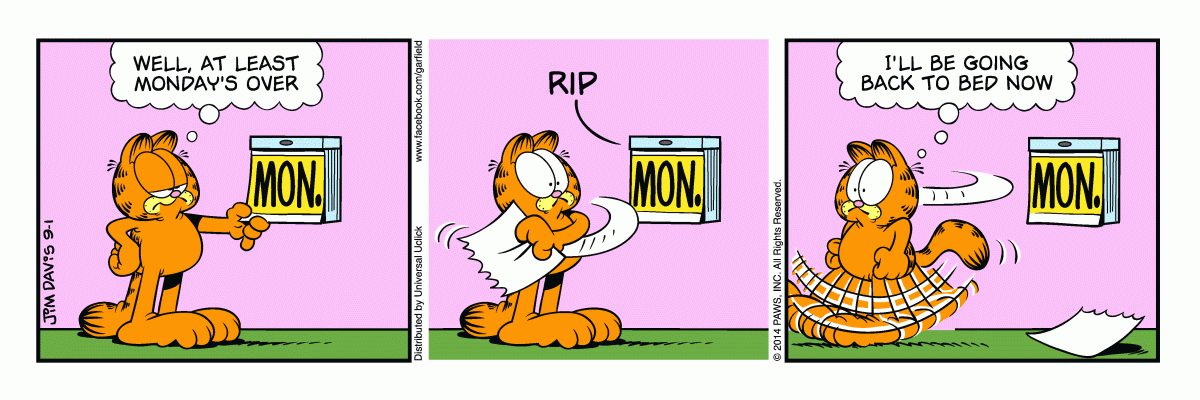 Garfield, September 2014 comic strips | Garfield Wiki | Fandom