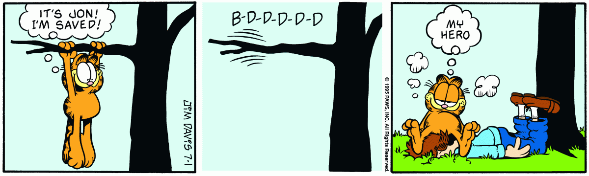 Garfield, July 1995 comic strips | Garfield Wiki | Fandom