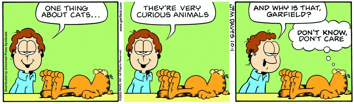 Garfield, October 2005 comic strips | Garfield Wiki | Fandom