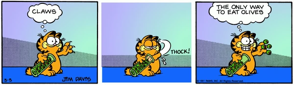 Garfield, March 1981 comic strips | Garfield Wiki | Fandom